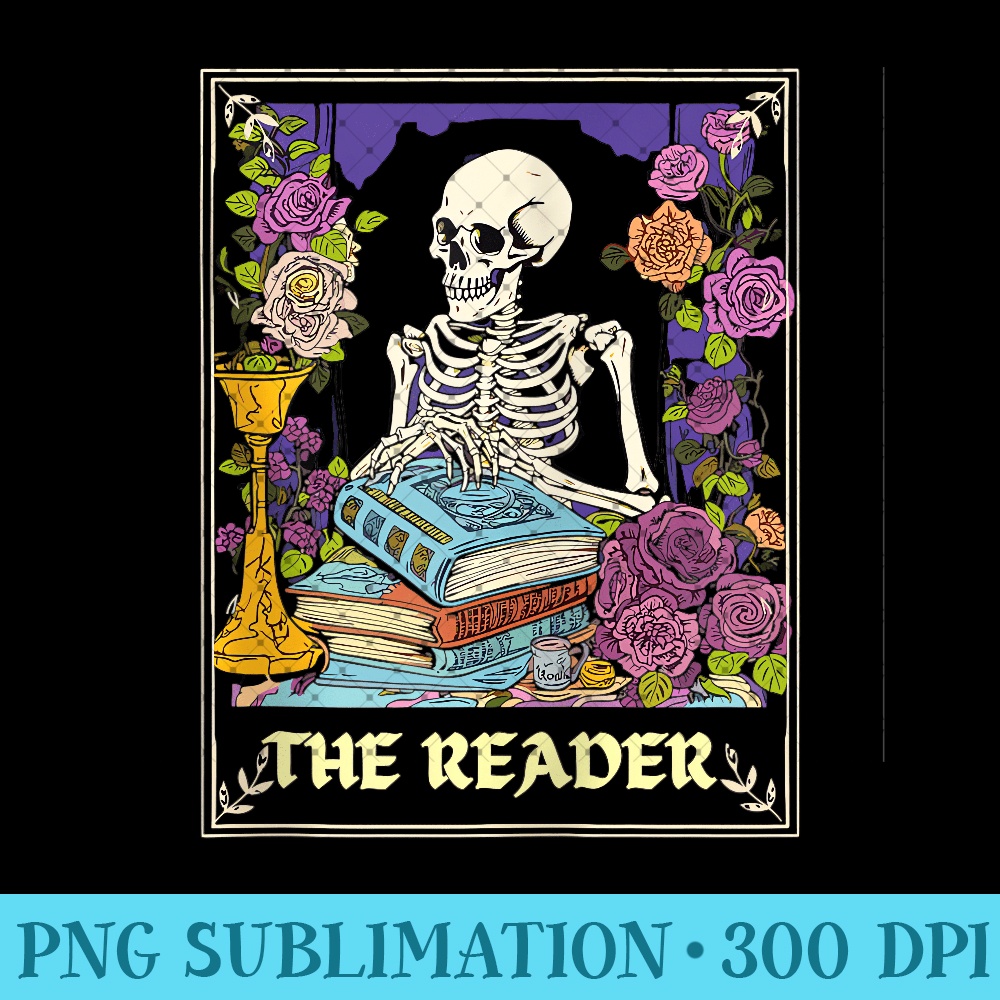 The Reader Tarot Skeleton Literary Gothic Book Lovers Zip Ho | Inspire ...