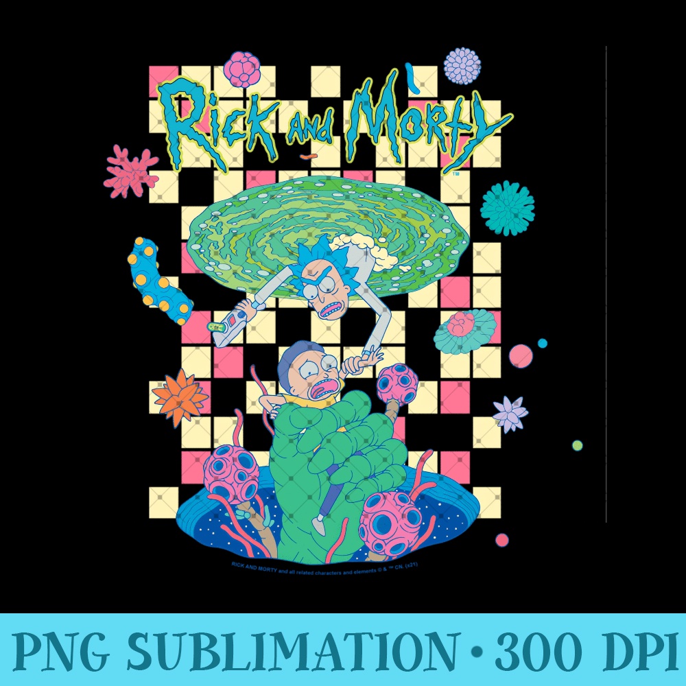 Rick and Morty Falling Portals - PNG Graphics | Inspire Uplift