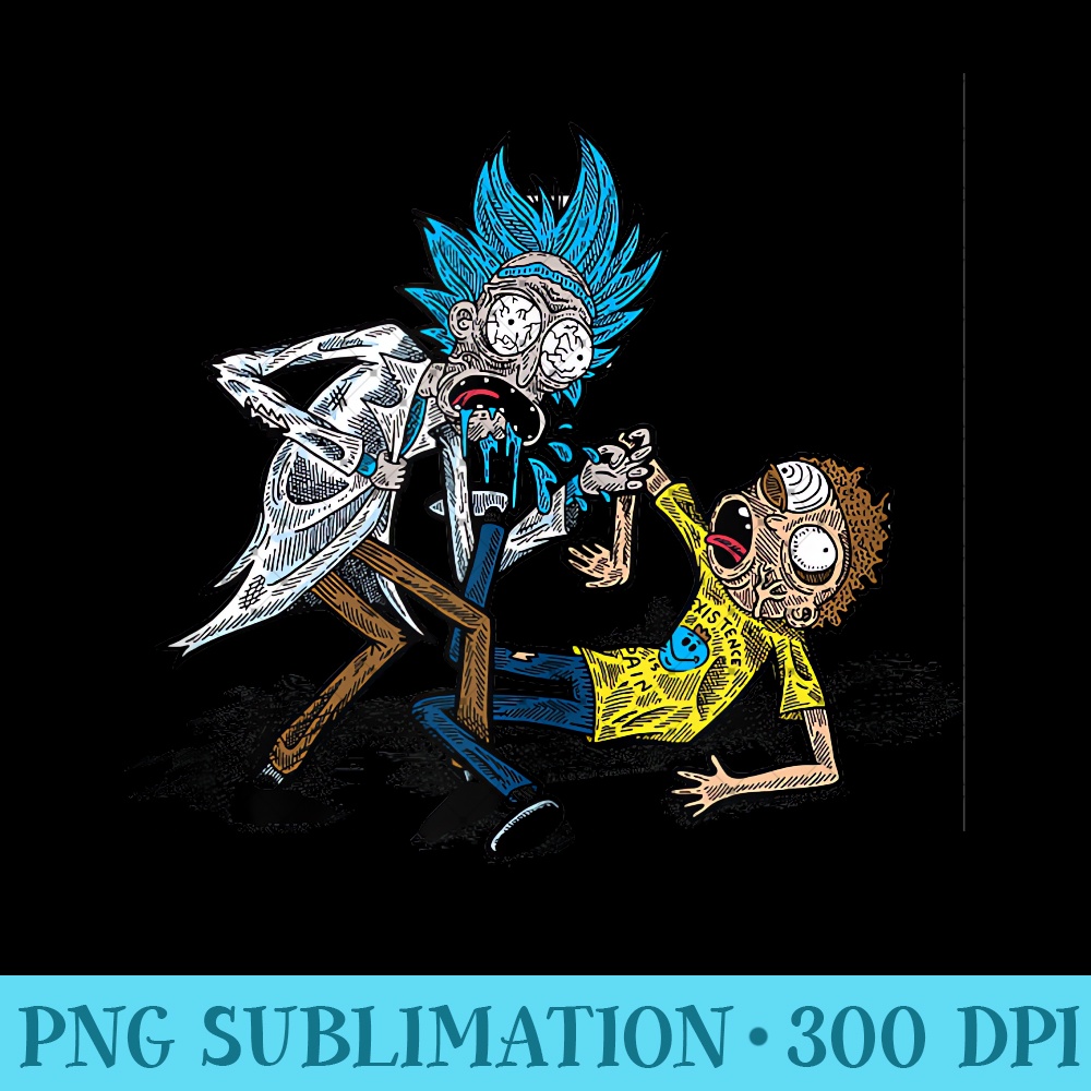 Rick and Morty Rick and Morty Zombies - Exclusive PNG design | Inspire ...