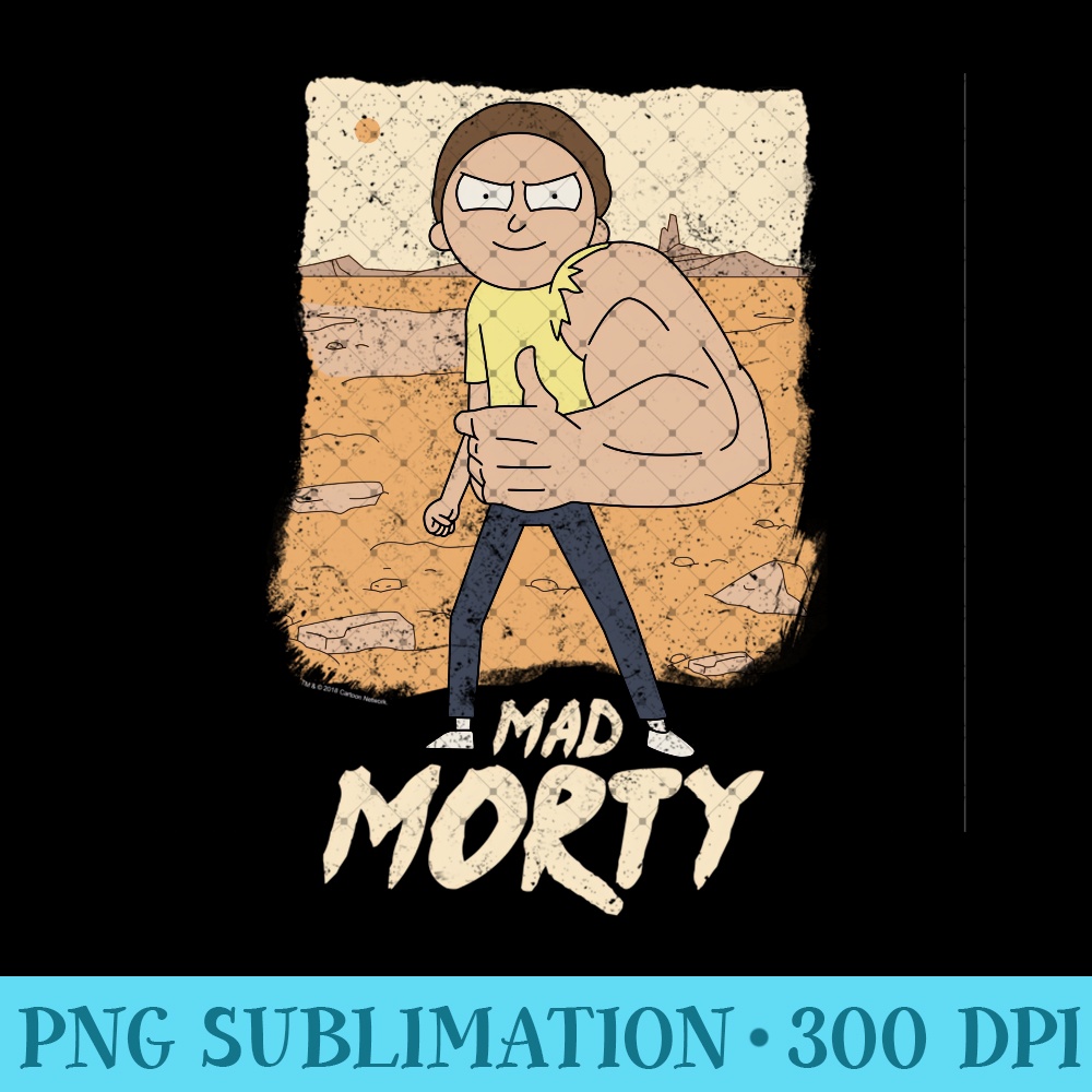 Rick and Morty Mad Morty - Thumbs Up - Trendy PNG Designs | Inspire Uplift