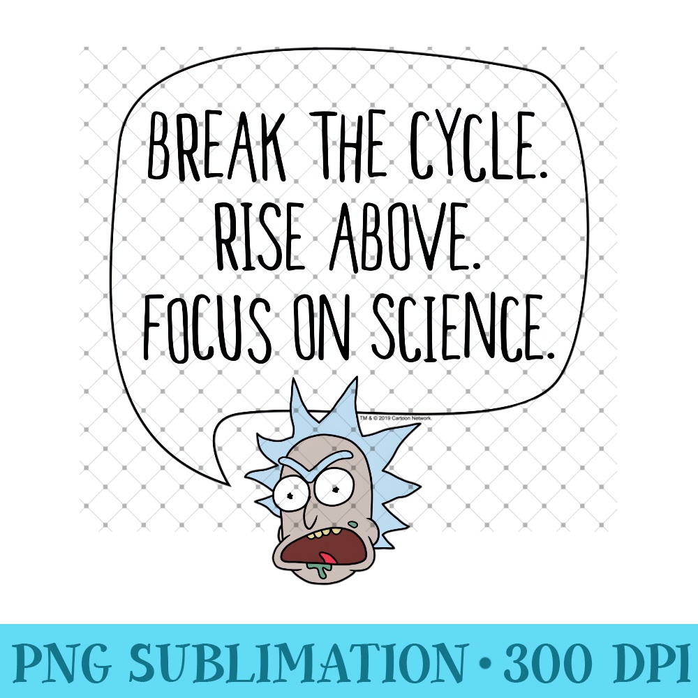 Rick and Morty Break the Cycle. Focus on Science Hoodie - Di | Inspire ...