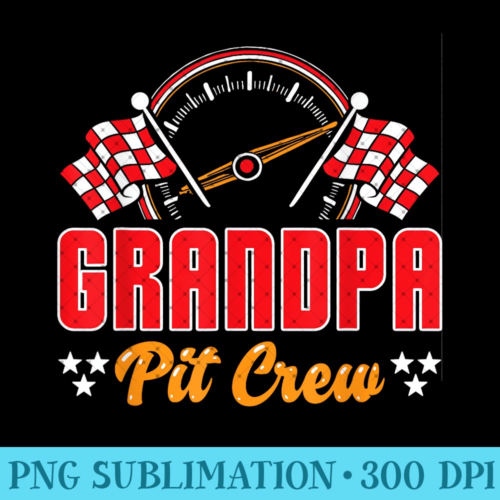 Race Car Birthday Grandpa Pit Crew Racing Car Party Family - | Inspire ...
