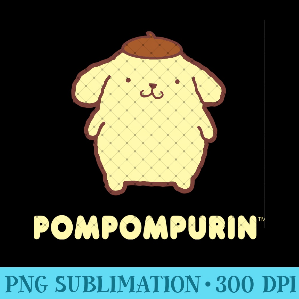 Pompompurin Character Front and Back - Trendy PNG Designs | Inspire Uplift