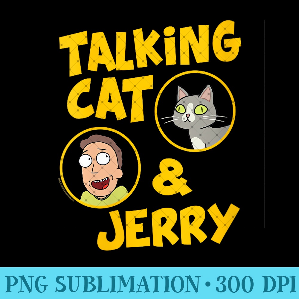 Rick and Morty S4E4 Jerry and Talking Cat - Unique PNG Artwo | Inspire ...