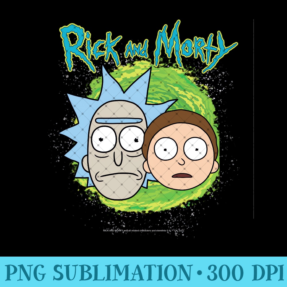 Rick and Morty Floating Heads - Digital PNG Downloads | Inspire Uplift