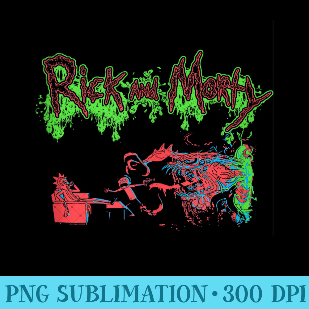 Rick and Morty Family Attack Slimey - PNG Design Files | Inspire Uplift