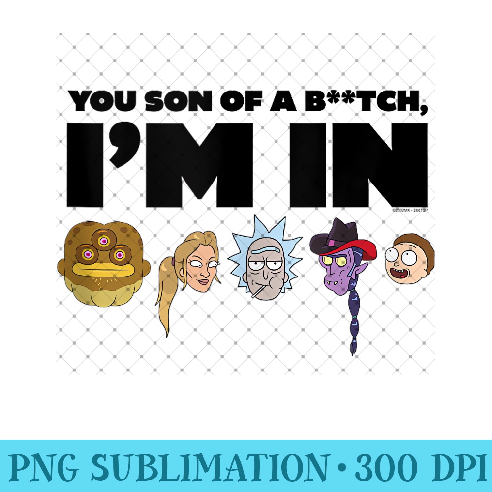 Rick and Morty I'm In - PNG Clipart | Inspire Uplift