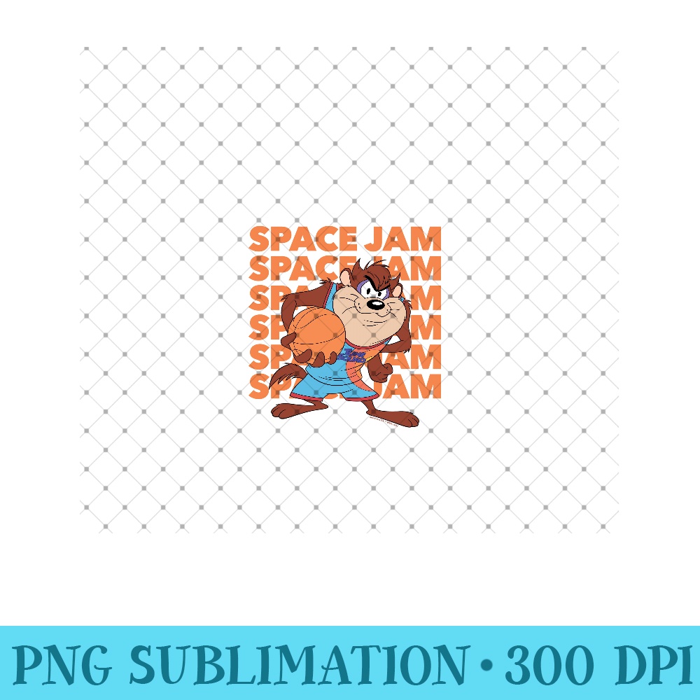 Taz Space Jam - Ready To Print PNG Designs | Inspire Uplift