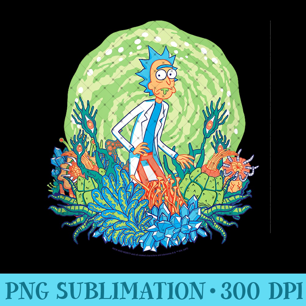 Rick and Morty Ricktanical Rick - PNG Graphics | Inspire Uplift