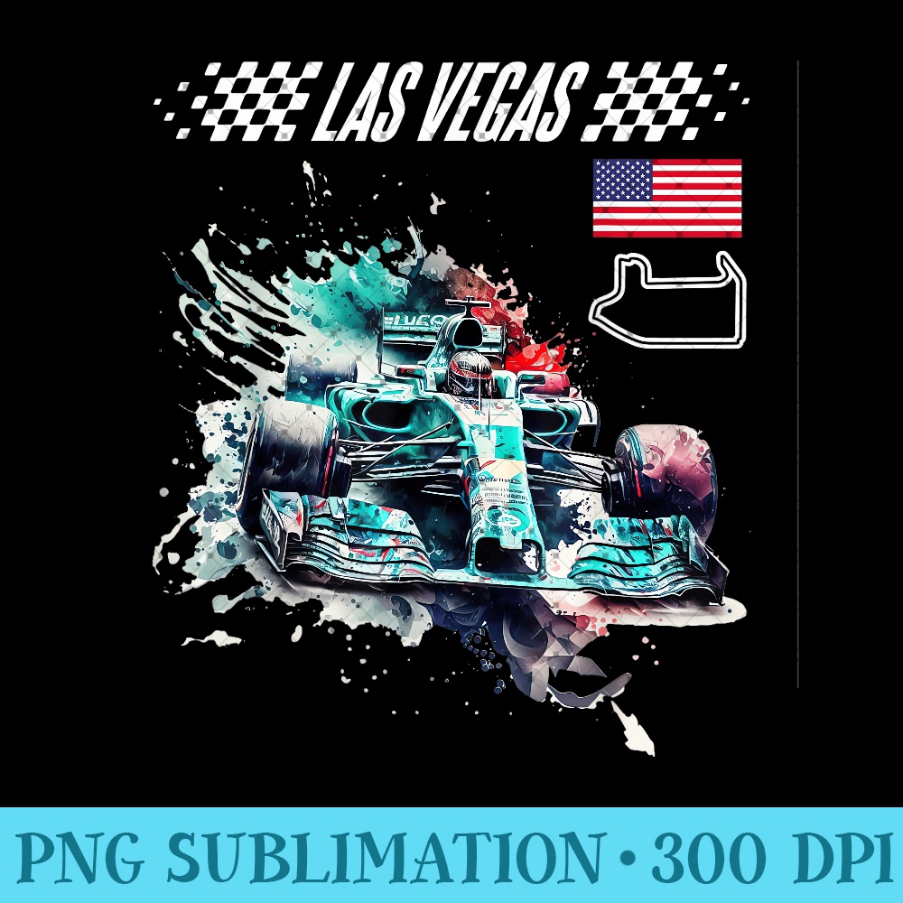 Open Wheel Formula Racing Car Las Vegas Circuit USA Flag - P | Inspire ...