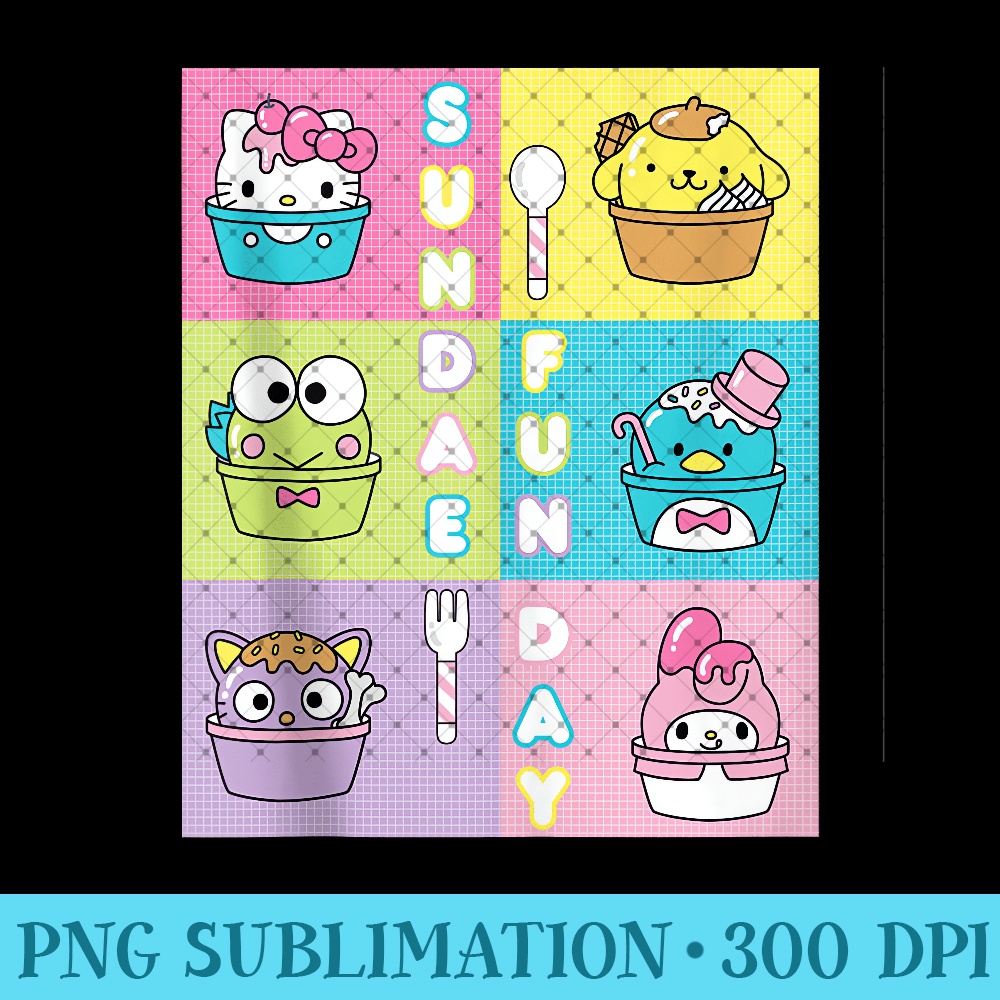 Sundae Fun Day ft. Sanrio Characters Ice Cream Dessert - PNG | Inspire ...