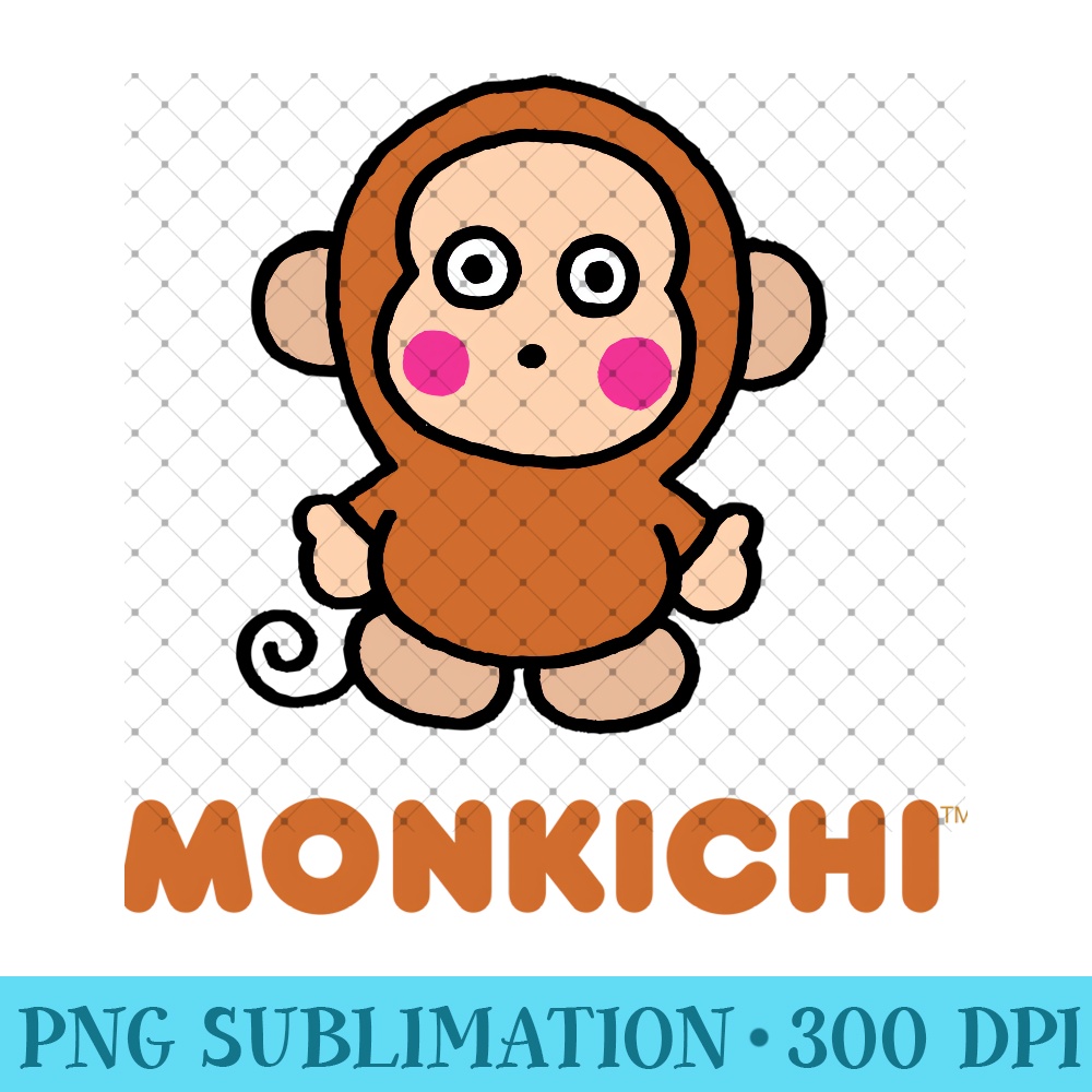 Monkichi Character Front and Back Sweatshirt - Digital PNG A | Inspire ...