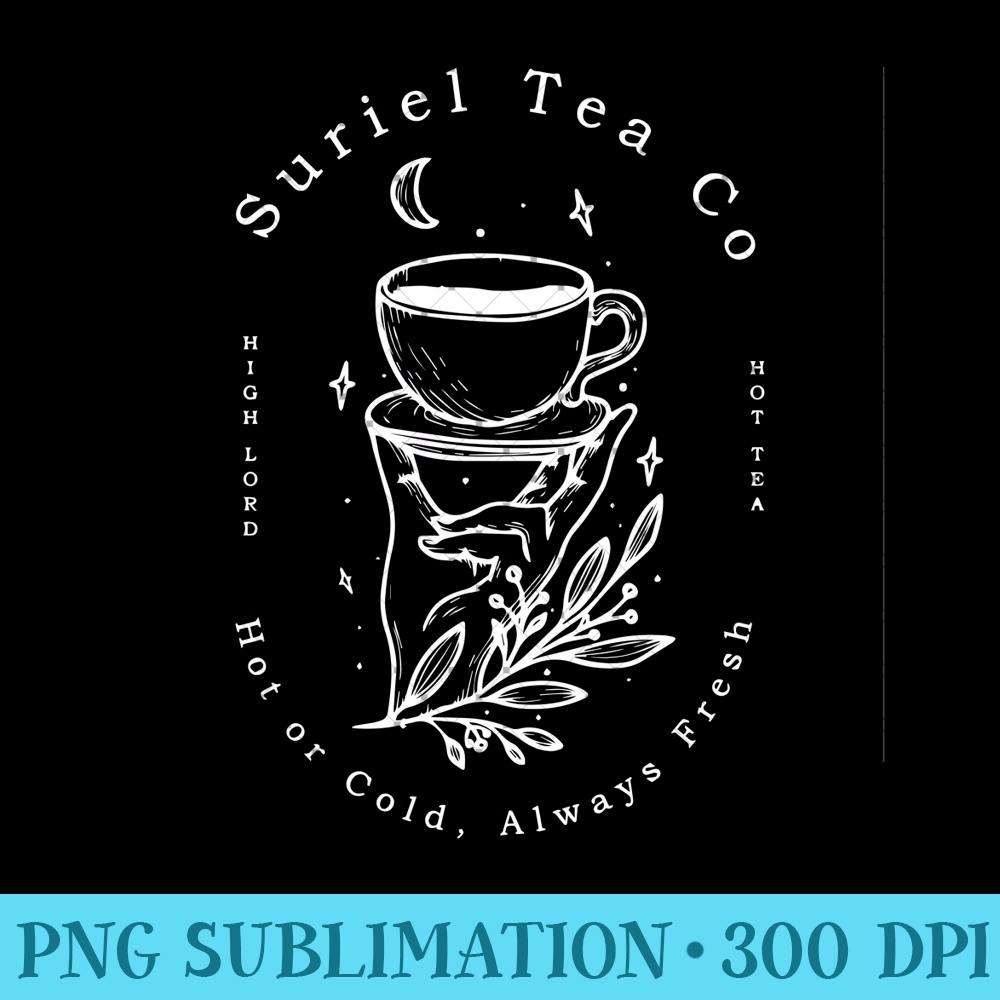 Suriel Tea Co, Spill The Tea Mystical Book Flowers Librarian | Inspire ...