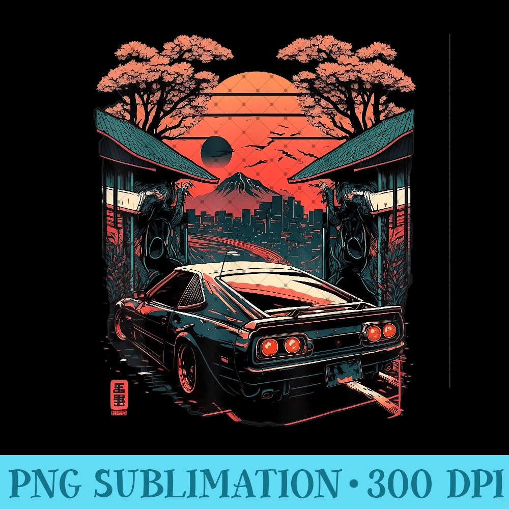 Retro Japanese Car Racing Drifting lover racing cars design | Inspire ...