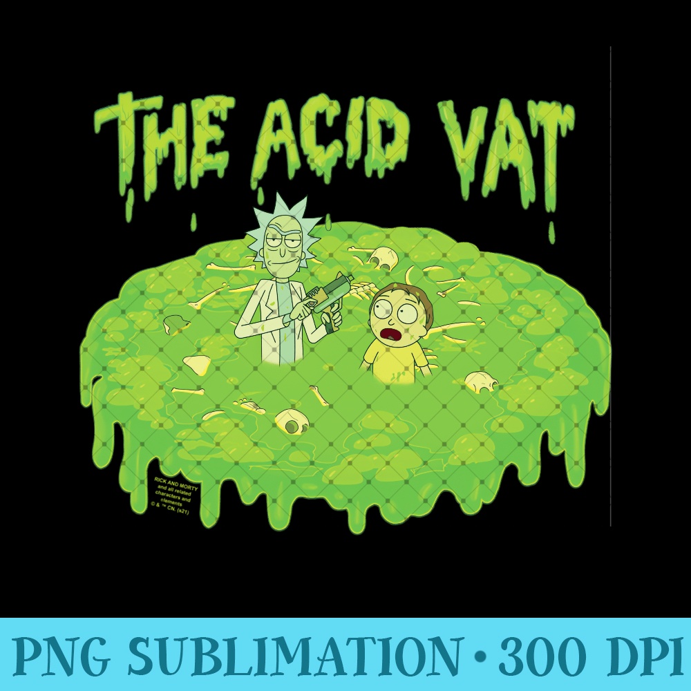 Rick and Morty The Acid Vat - PNG design downloads - Inspire Uplift