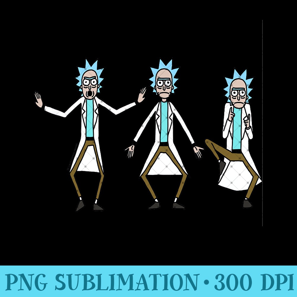 Rick and Morty The Rick Dance - Sublimation PNG Designs | Inspire Uplift