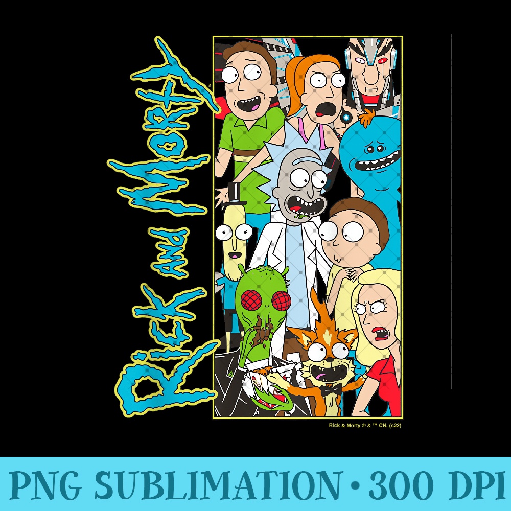 Rick & Morty Character Frame - PNG Design Files | Inspire Uplift