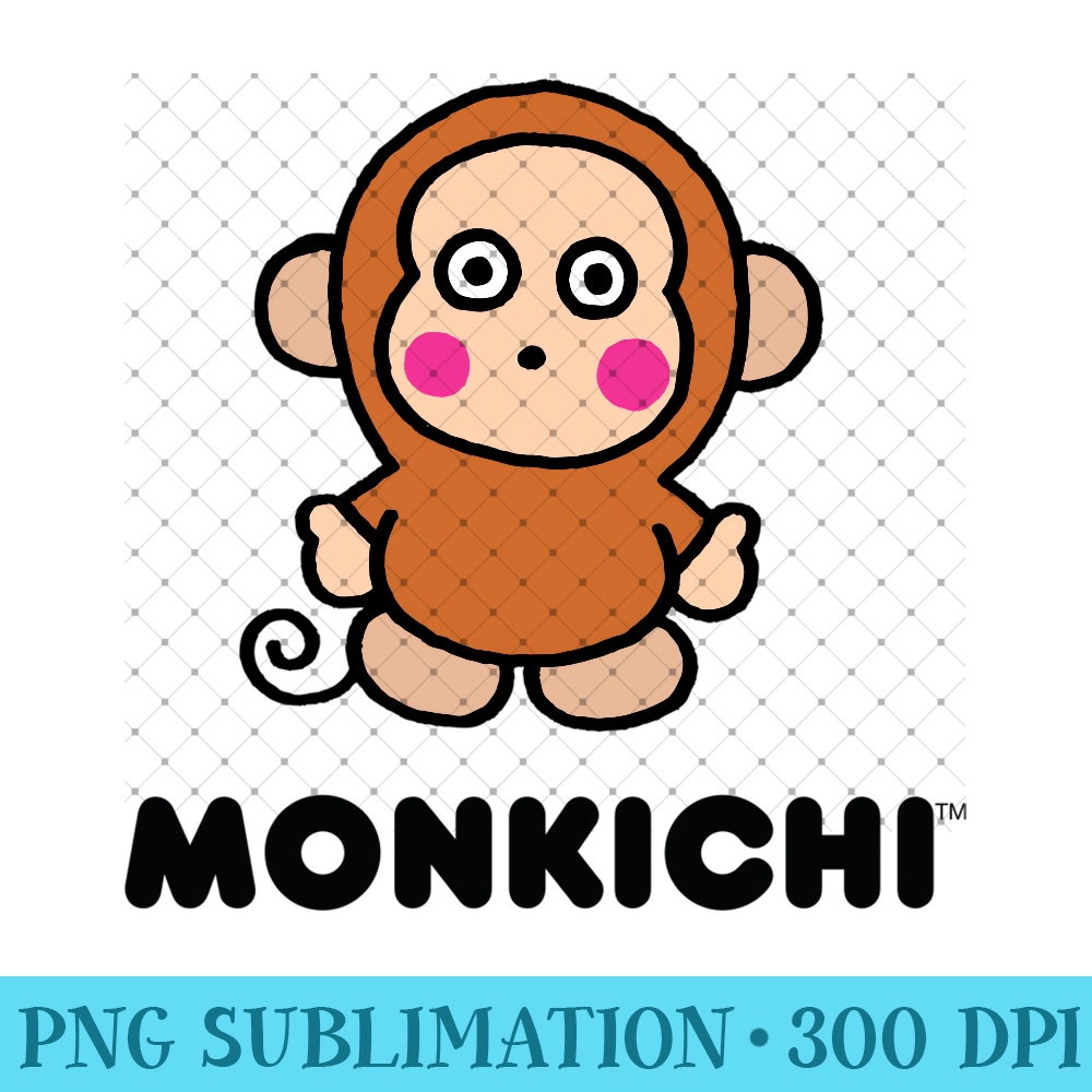 Monkichi Character Front and Back - PNG design assets | Inspire Uplift