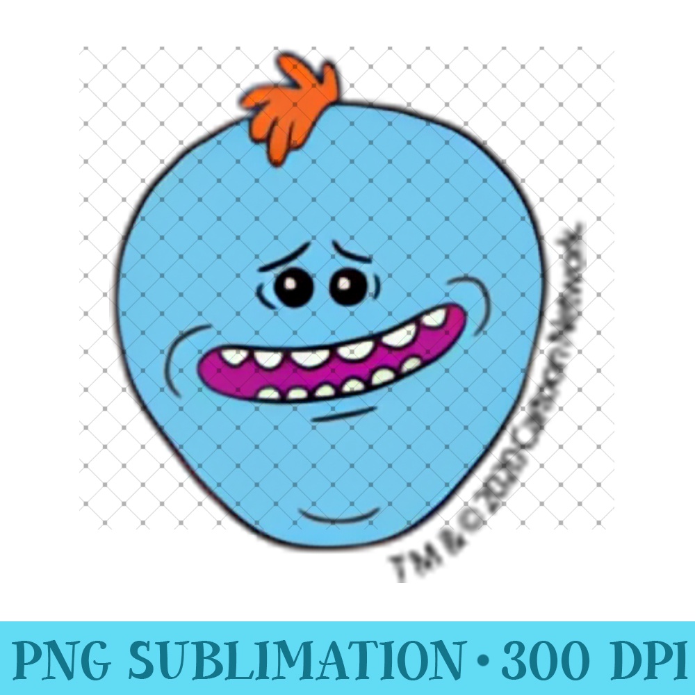 Rick and Morty Meeseeks Head - Modern PNG designs - Inspire Uplift