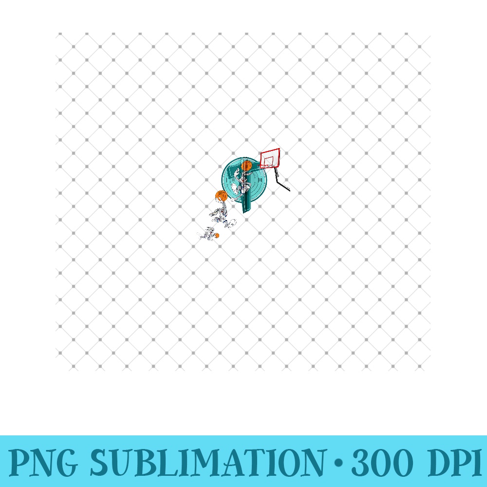 Space Jam Bugs Bunny Vintage Time Lapse Basketball Dunk Logo | Inspire ...