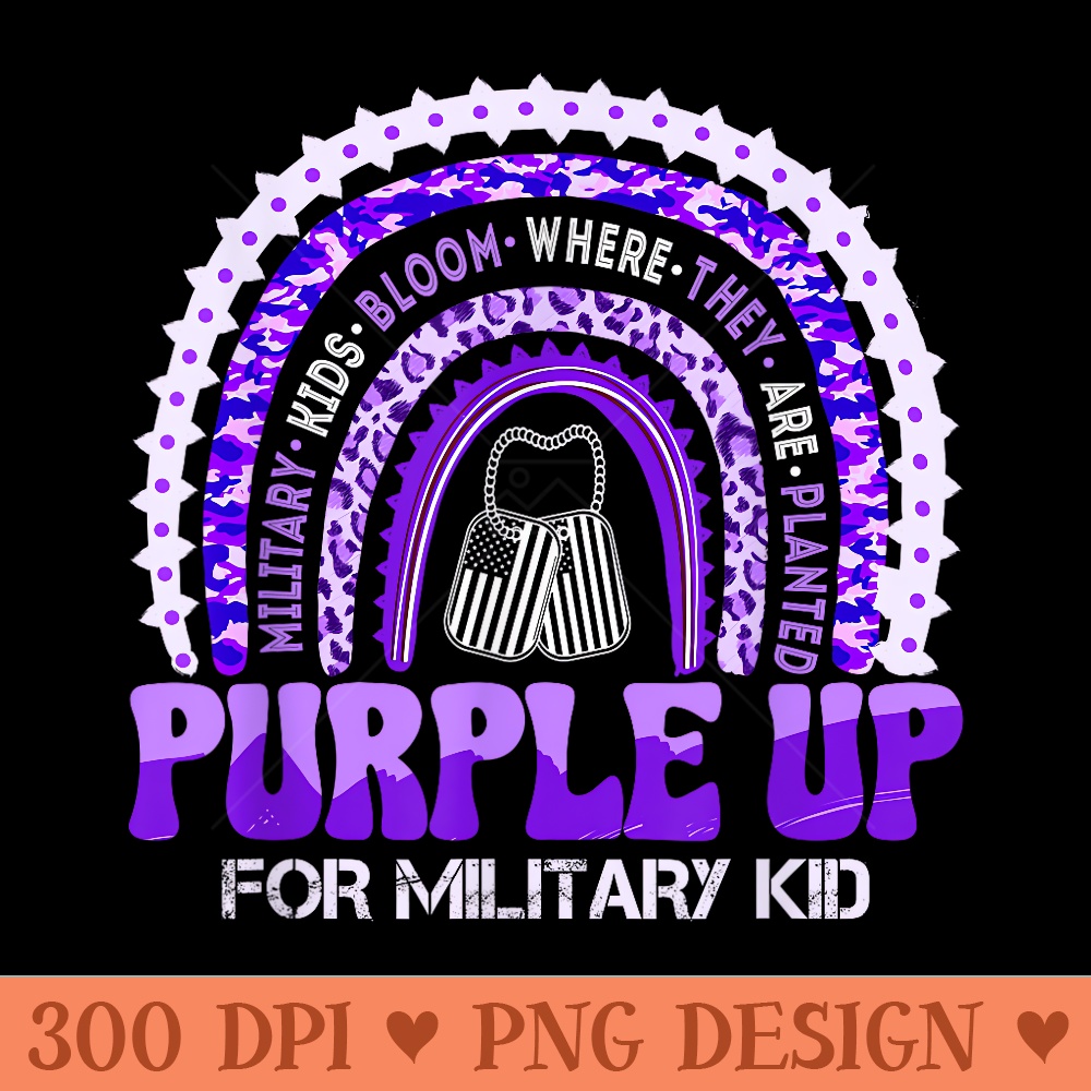 Purple Up for Military Rainbow Military Child Month - Unique - Inspire ...
