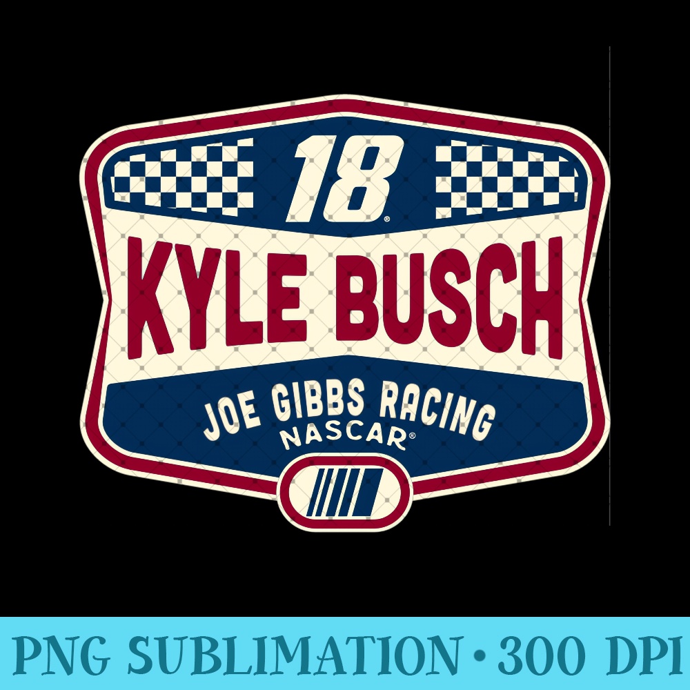 NASCAR - KYLE BUSCH SHIELD - PNG Templates | Inspire Uplift
