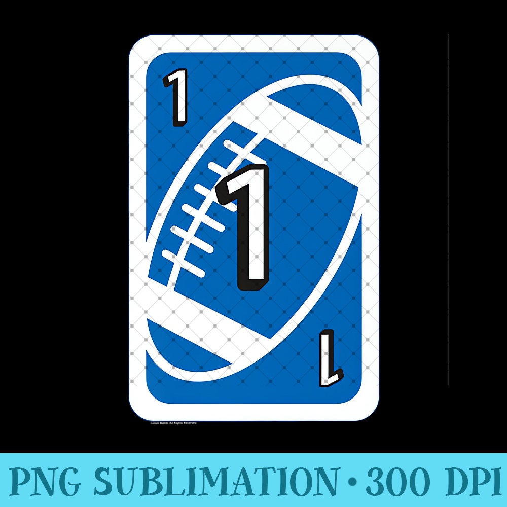 Uno Football Number One Premium - Printable PNG Graphics | Inspire Uplift