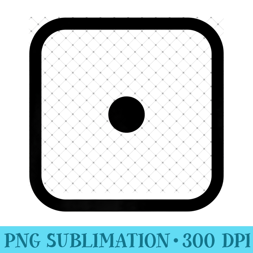 Dice Number one Premium - Trendy PNG Designs | Inspire Uplift