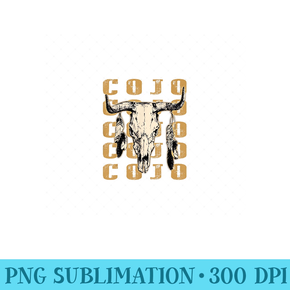 Vintage Cojo Bull Skull Flowers Music Outlaws 80s 90s - Read | Inspire ...