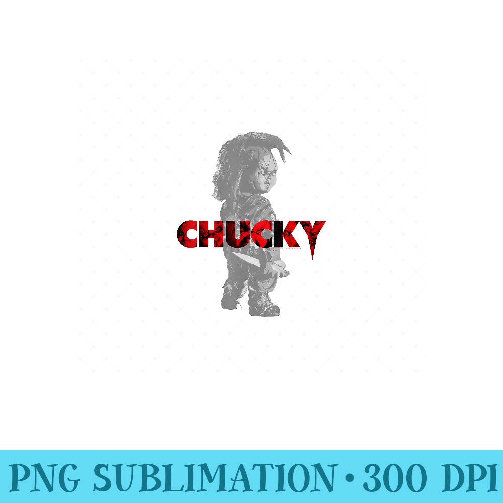 Childs Play Chucky Red Accent Logo - PNG Graphics | Inspire Uplift