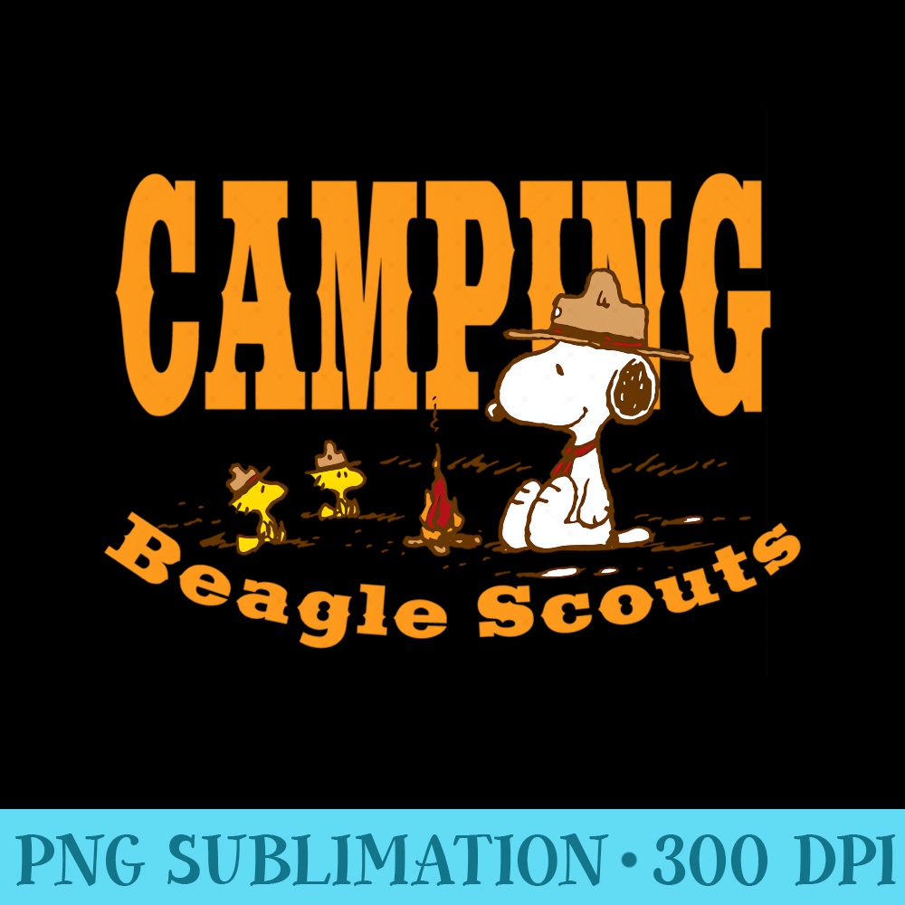 Peanuts Snoopy Woodstock Camping Beagle Scouts - Printable P | Inspire ...