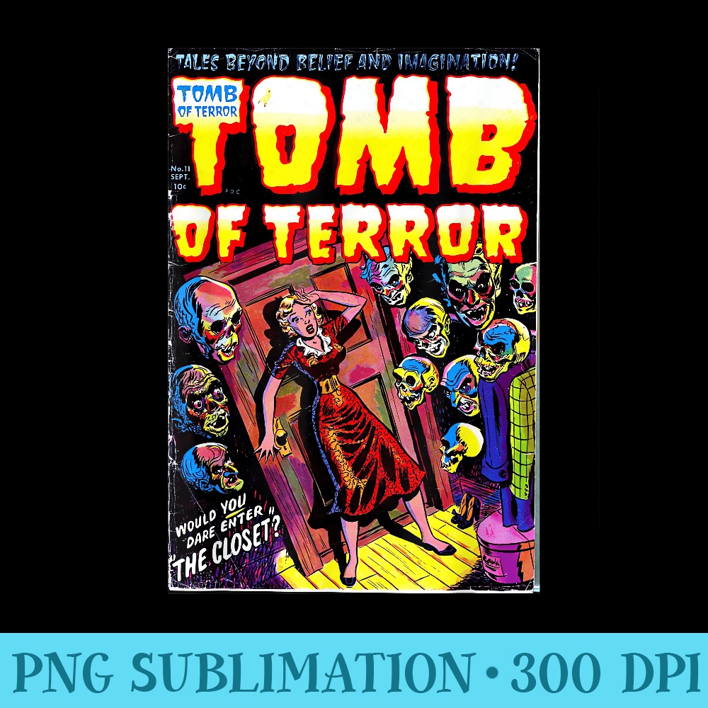 Tomb of Terror Horror Comic Book Cover - Unique Sublimation | Inspire ...
