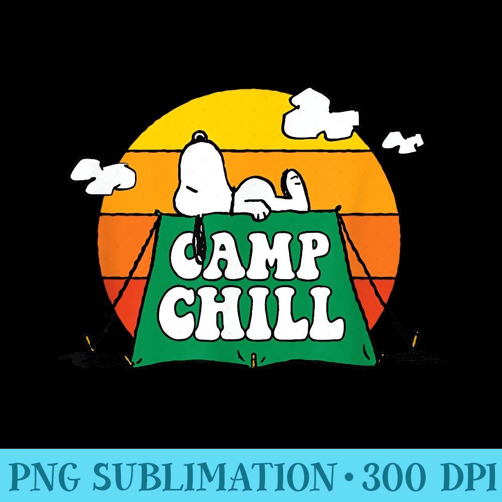 Peanuts - Snoopy Camp Chill Tent - PNG Prints | Inspire Uplift