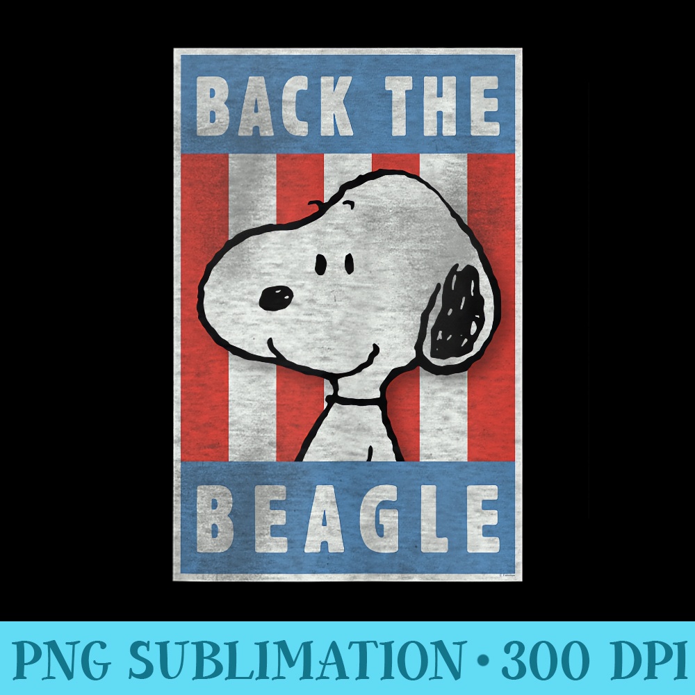 Peanuts Snoopy Back The Beagle - PNG Prints | Inspire Uplift