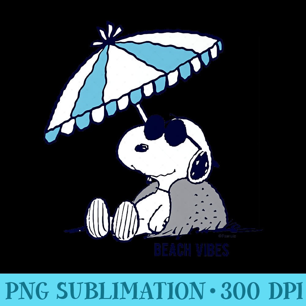 Peanuts - Snoopy Chill Beach Vibes Premium - Digital PNG Art | Inspire ...