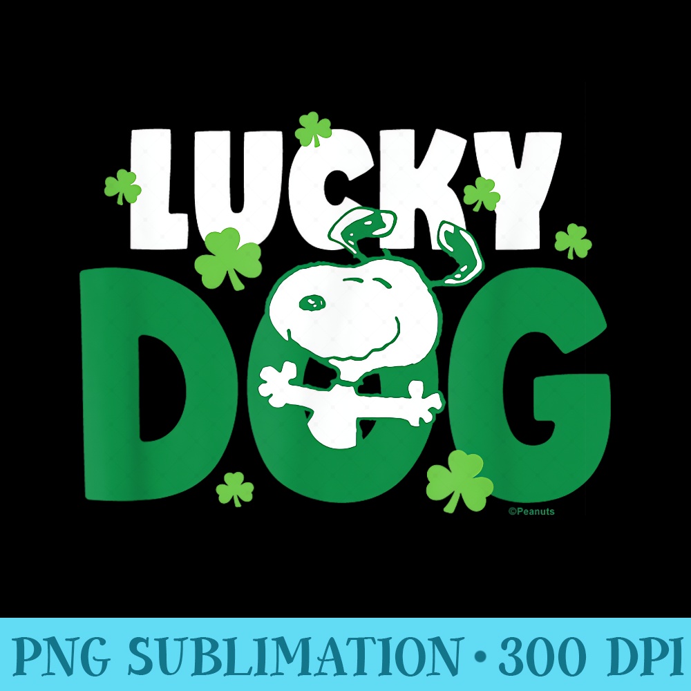Peanuts - Snoopy St. Patrick's Day Lucky Dog - Unique Sublim | Inspire ...
