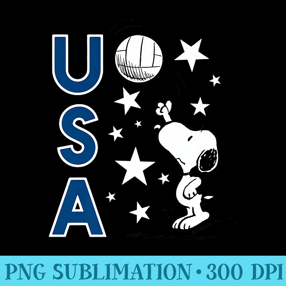 Peanuts - Snoopy Olympic USA Volleyball Premium - Unique Sub | Inspire ...