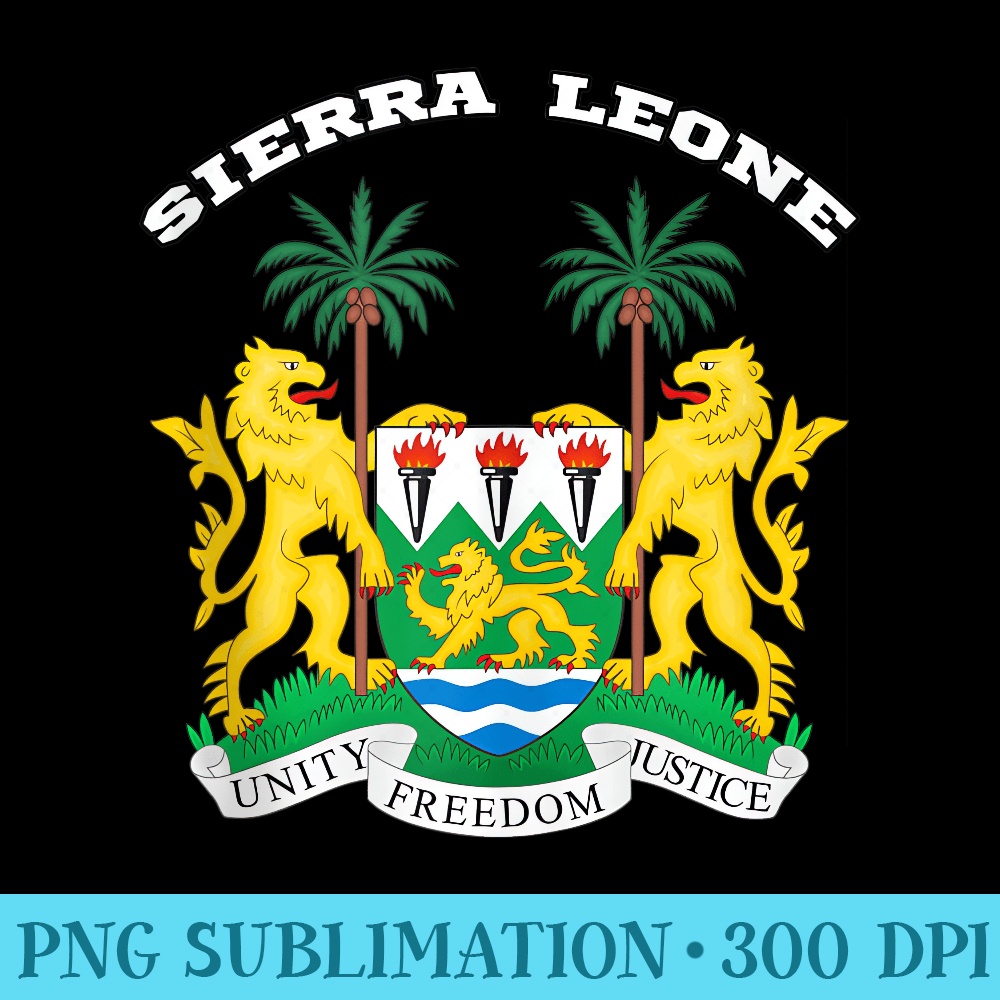 Sierra Leone Coat of Arms Souvenir Flag Sierra Leonean - PNG | Inspire ...