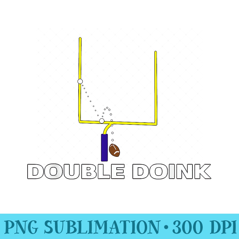 DOUBLE DOINK Football by apoPRO - Sublimation PNG Designs | Inspire Uplift