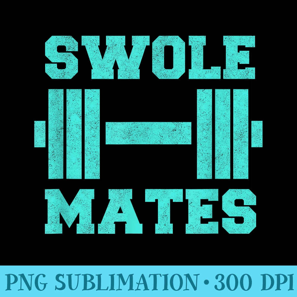 Funny Couples Swole Mates Matching Fitness Gym Workout - Bla | Inspire ...