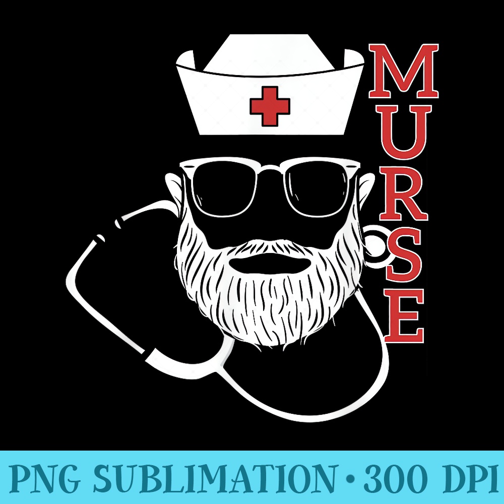 Murse Nurse Man Funny design gift for Male Nurse - Free PNG | Inspire ...