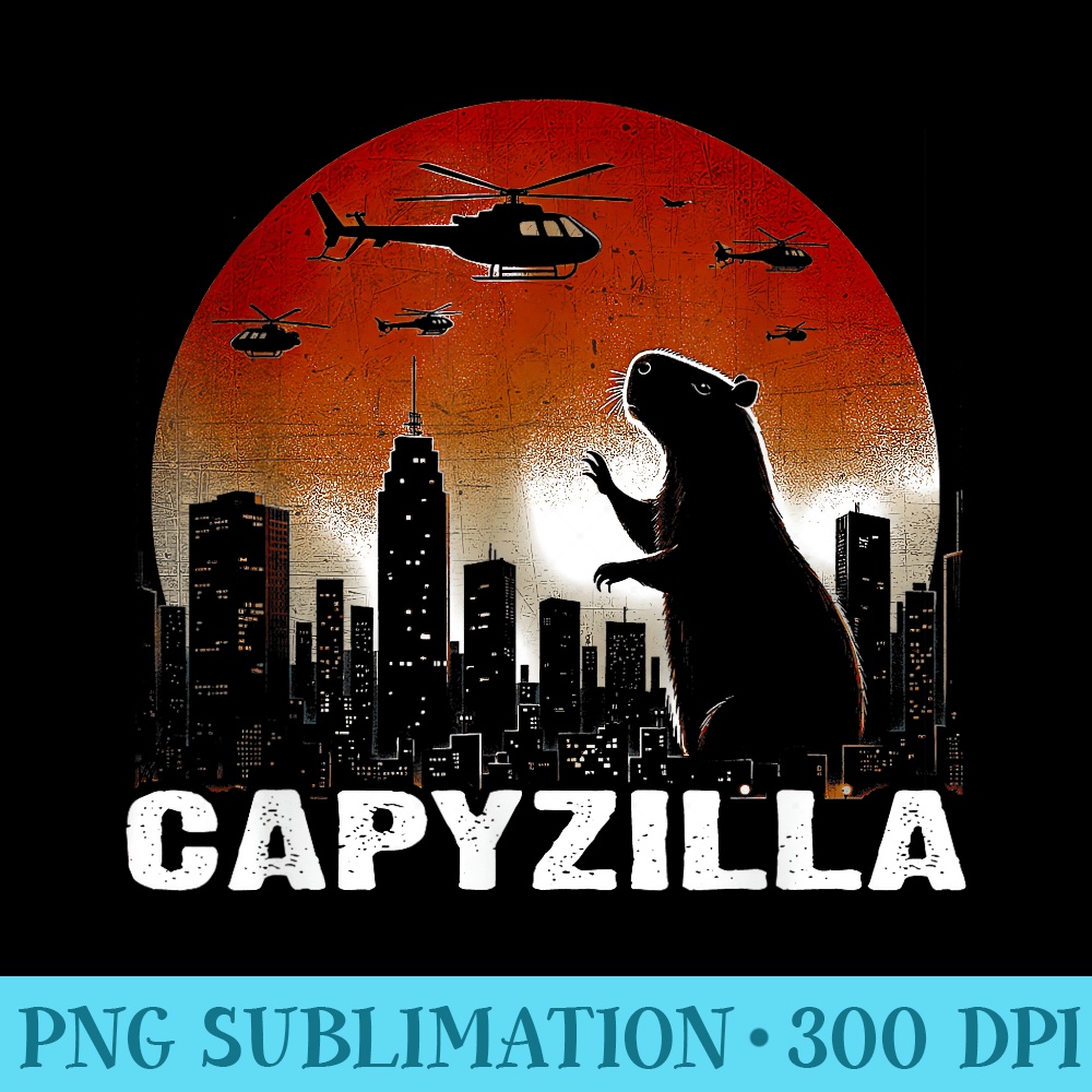 Vintage Capybara Rodent Capyzilla Distressed Animals Lover - | Inspire ...