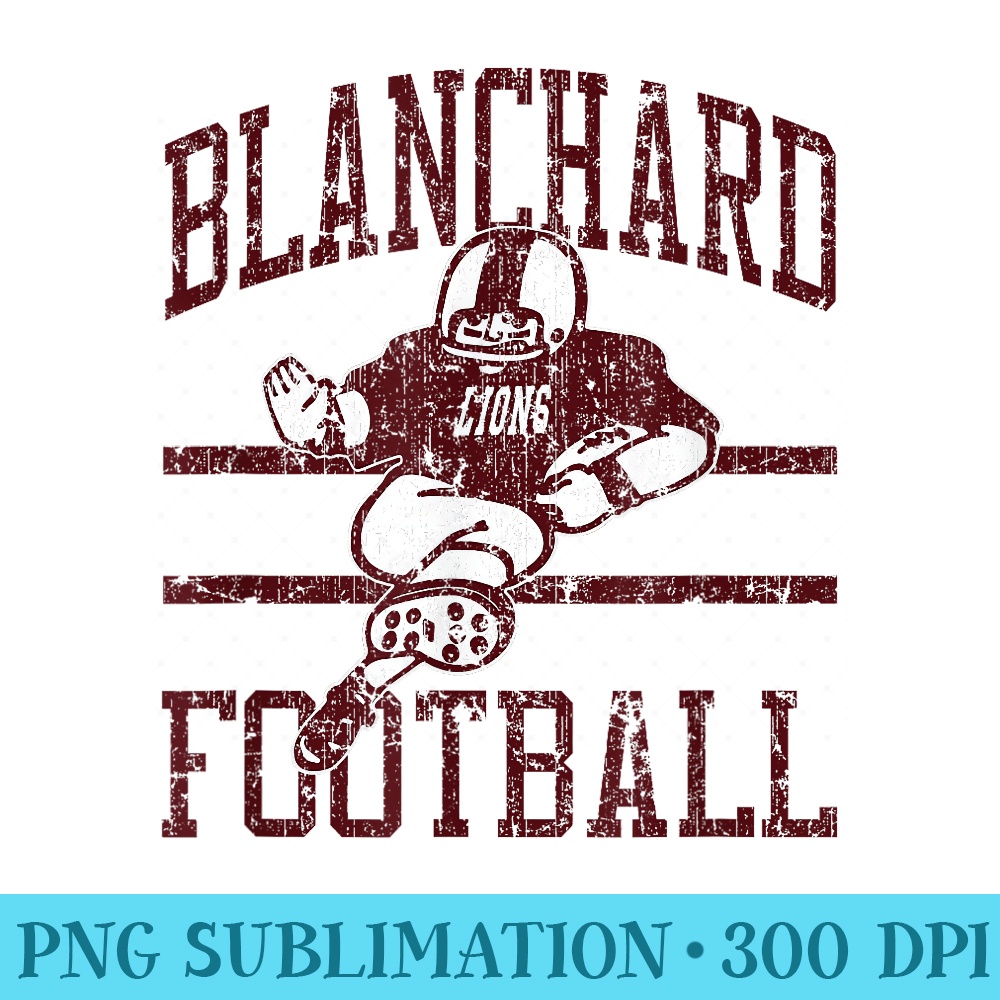Blanchard Lions Football Player - PNG Download Resource | Inspire Uplift