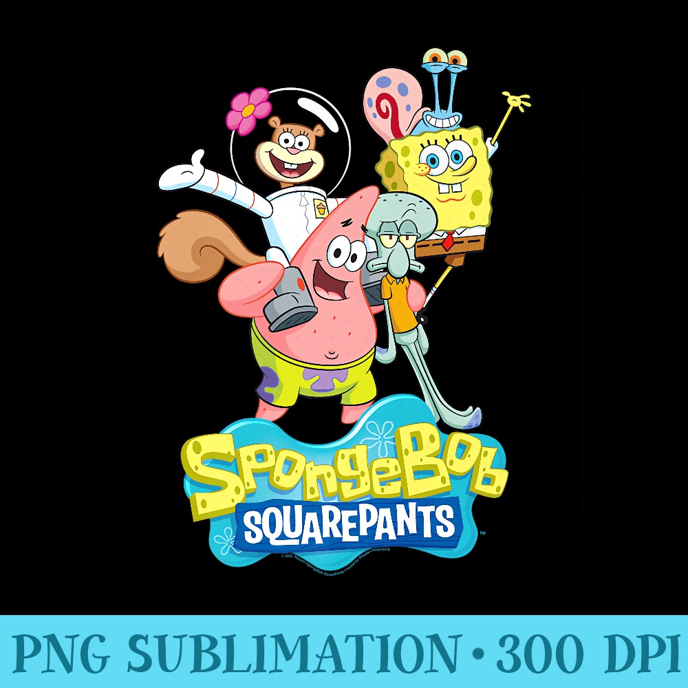 SpongeBob SquarePants Sandy, Patrick, Gary and Squidward Pre | Inspire ...