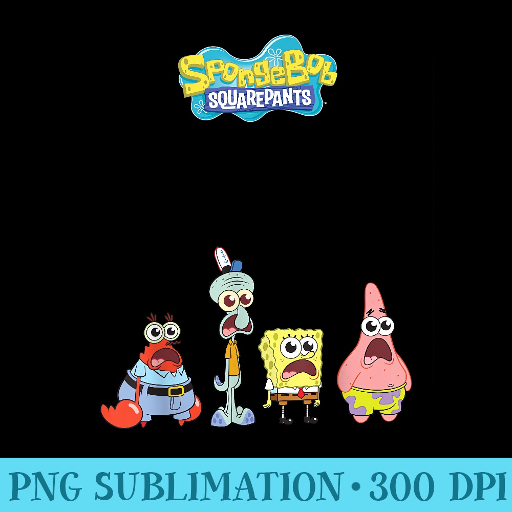 Spongebob Squarepants All Characters Surprised Face - PNG Do | Inspire Uplift