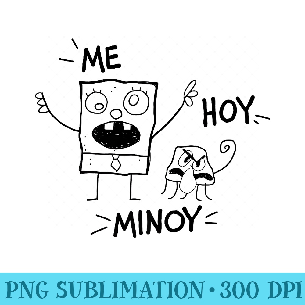 SpongeBob SquarePants Me Hoy Minoy Outline Sketch Premium - | Inspire ...