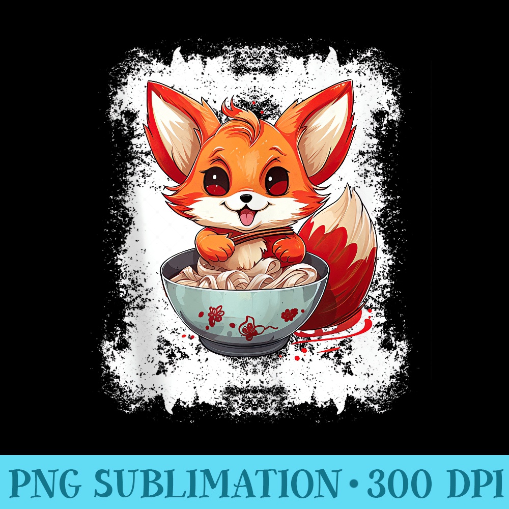 Fox Ramen japanese anime kawaii otaku noodles - Transparent | Inspire ...