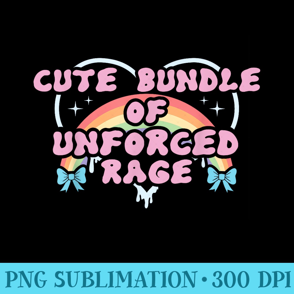 Funny Cute Bundle Unfocused Rage For Men Rainbow - PNG File | Inspire ...