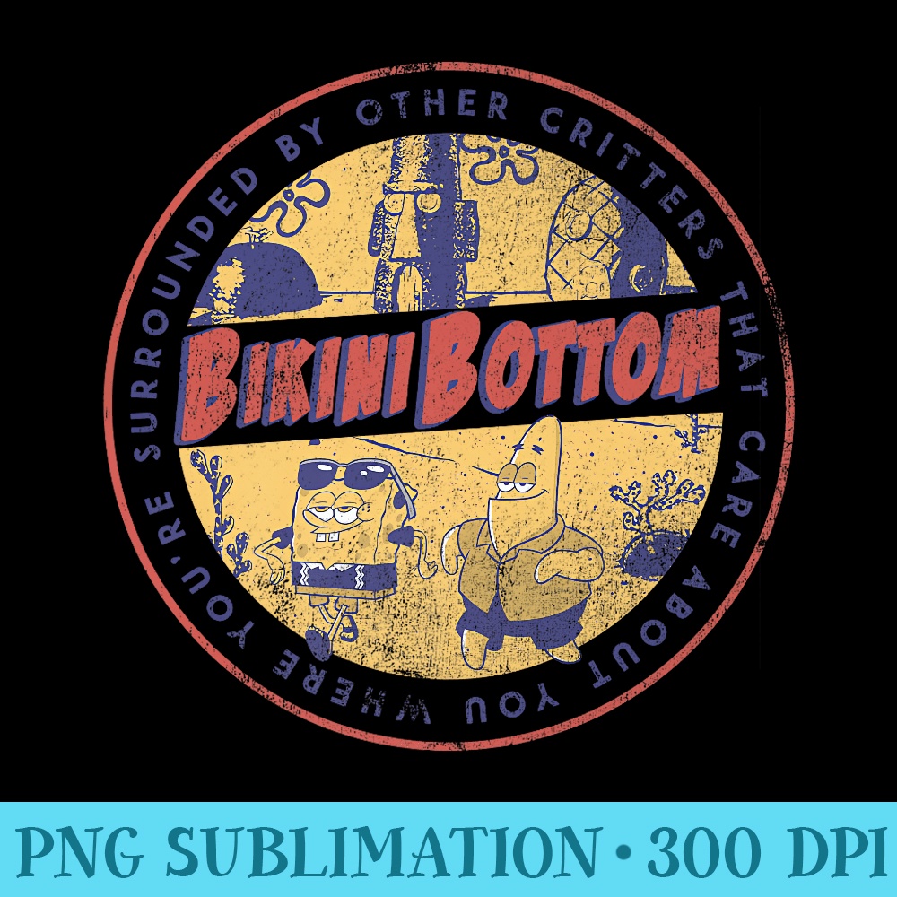 SpongeBob SquarePants Bikini Bottom Badge Premium - PNG desi - Inspire ...