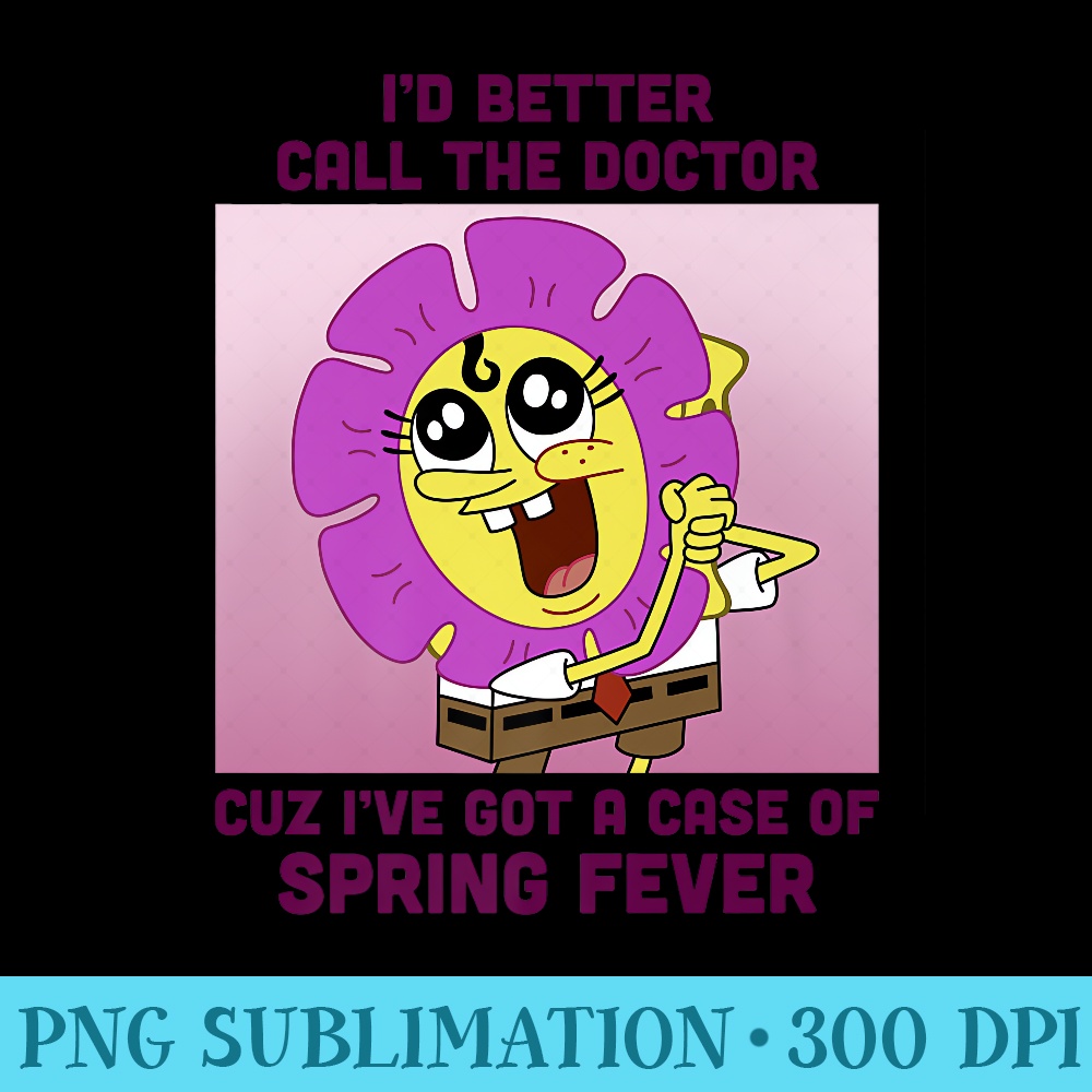 SpongeBob SquarePants Easter Flower Poster Premium - High Qu | Inspire ...